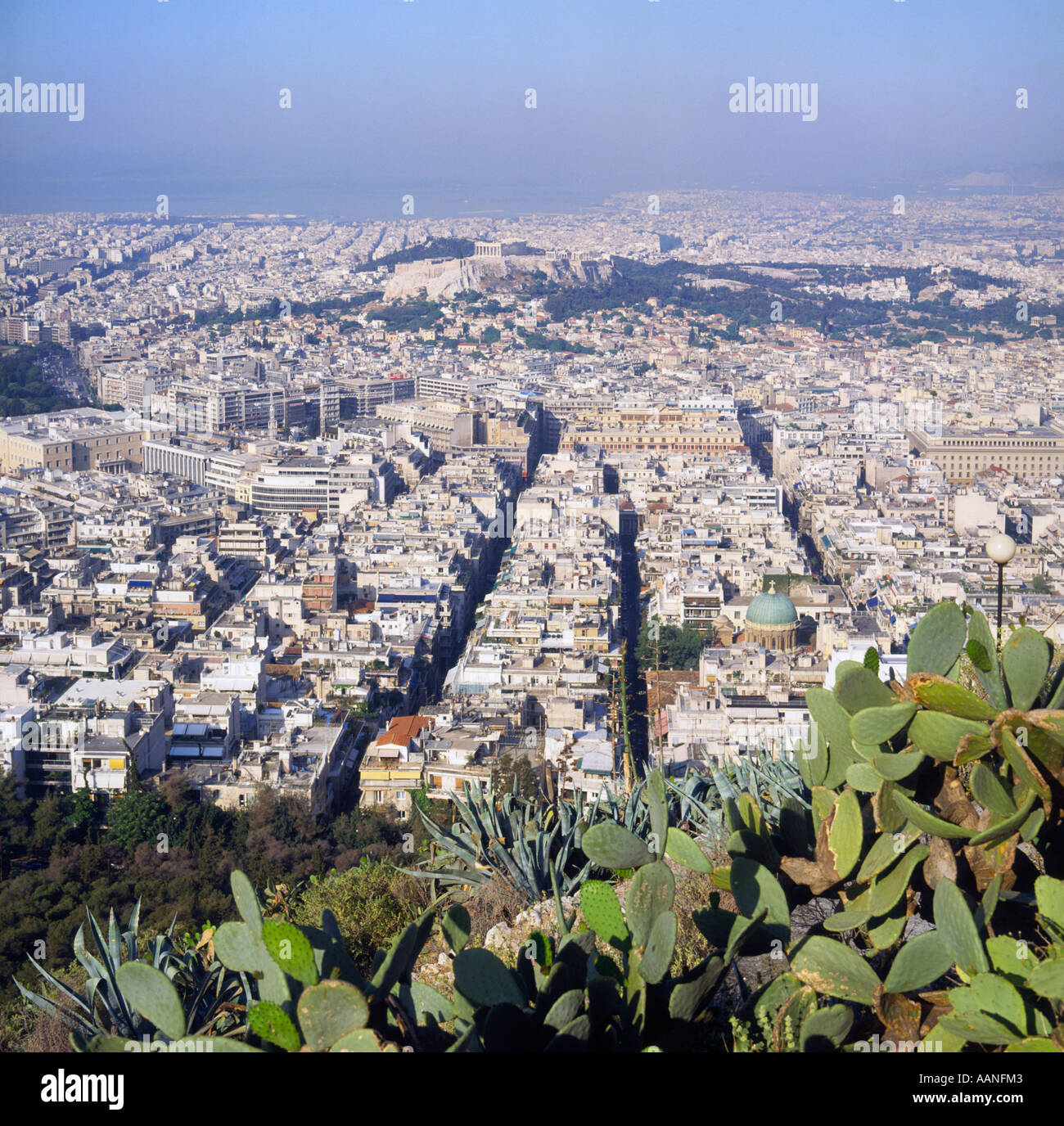 Aerial view of the acropolis in athens hi-res stock photography and ...