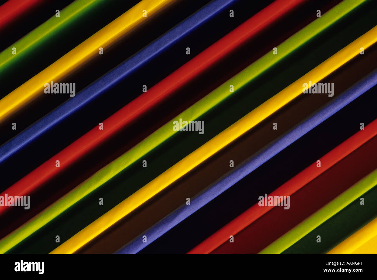 Colorful boxes laid out and evenly spaced creating a colorful pattern ...