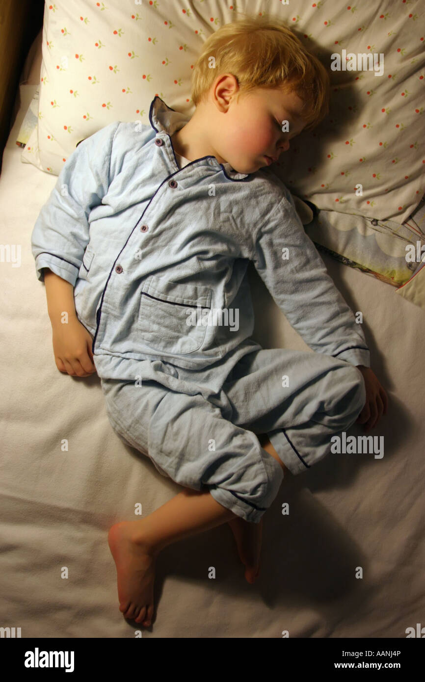4 year old boy sleeping Stock Photo - Alamy