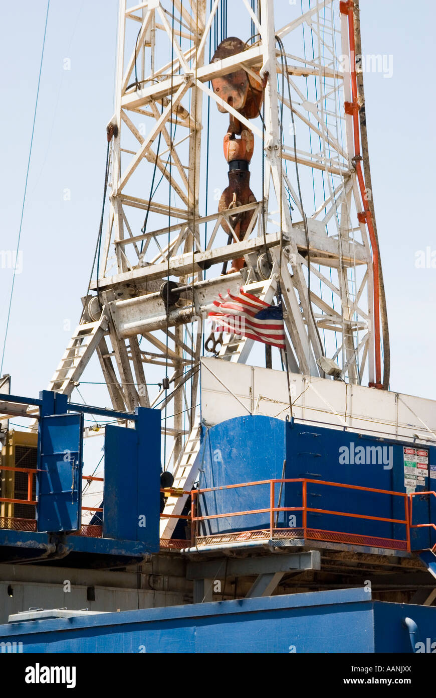 details of an oil derrick working in a Texas oil field Stock Photo - Alamy