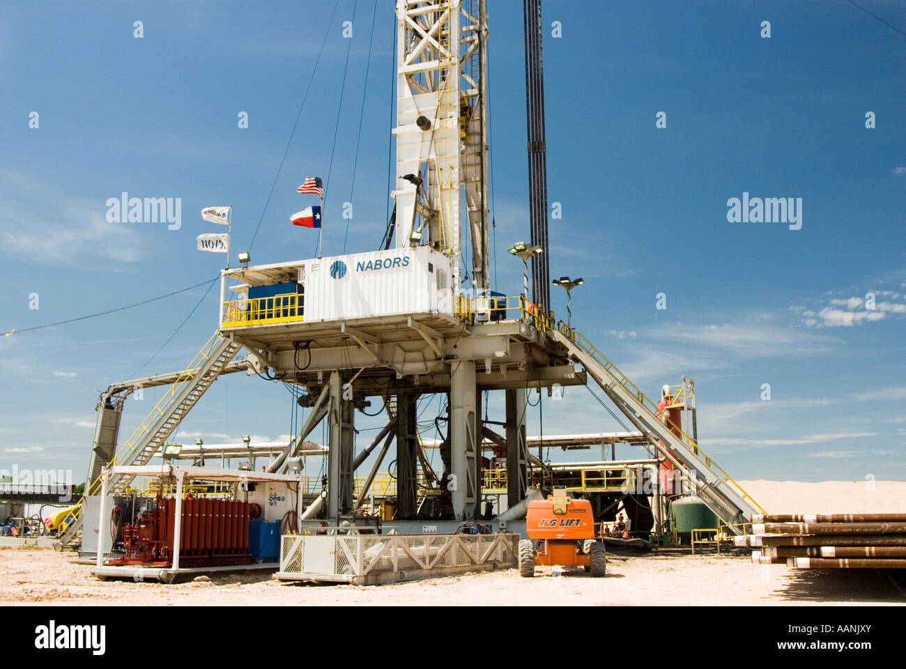 details of an oil derrick working in a Texas oil field Stock Photo - Alamy