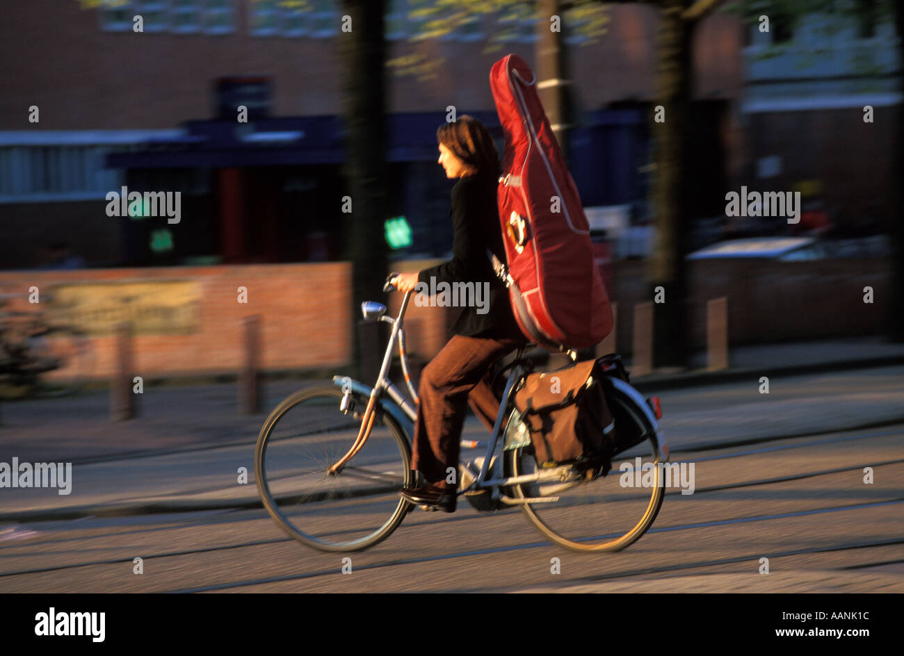 Bike instrument music woman hi-res stock photography and images - Alamy