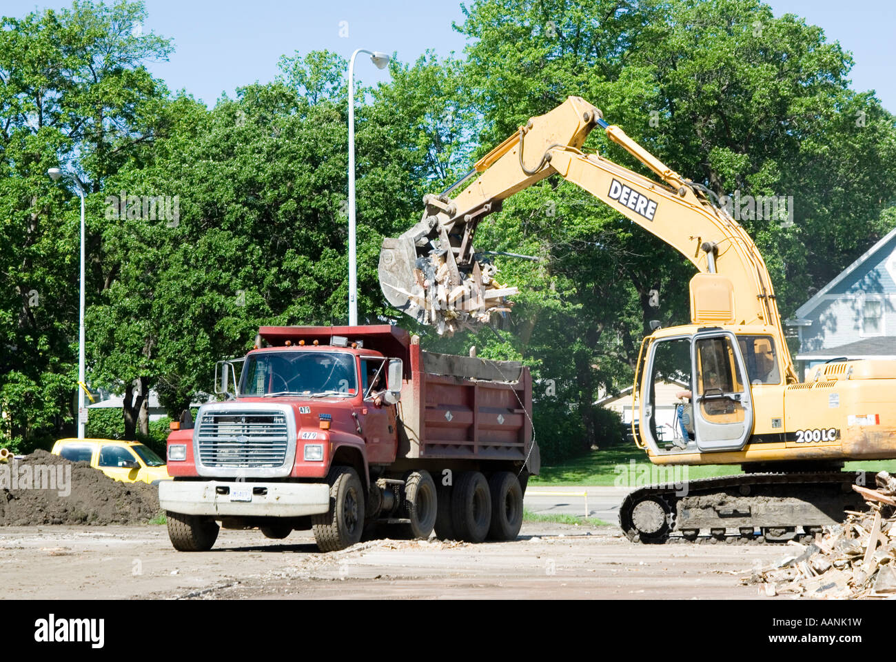 Demolition truck hi-res stock photography and images - Alamy