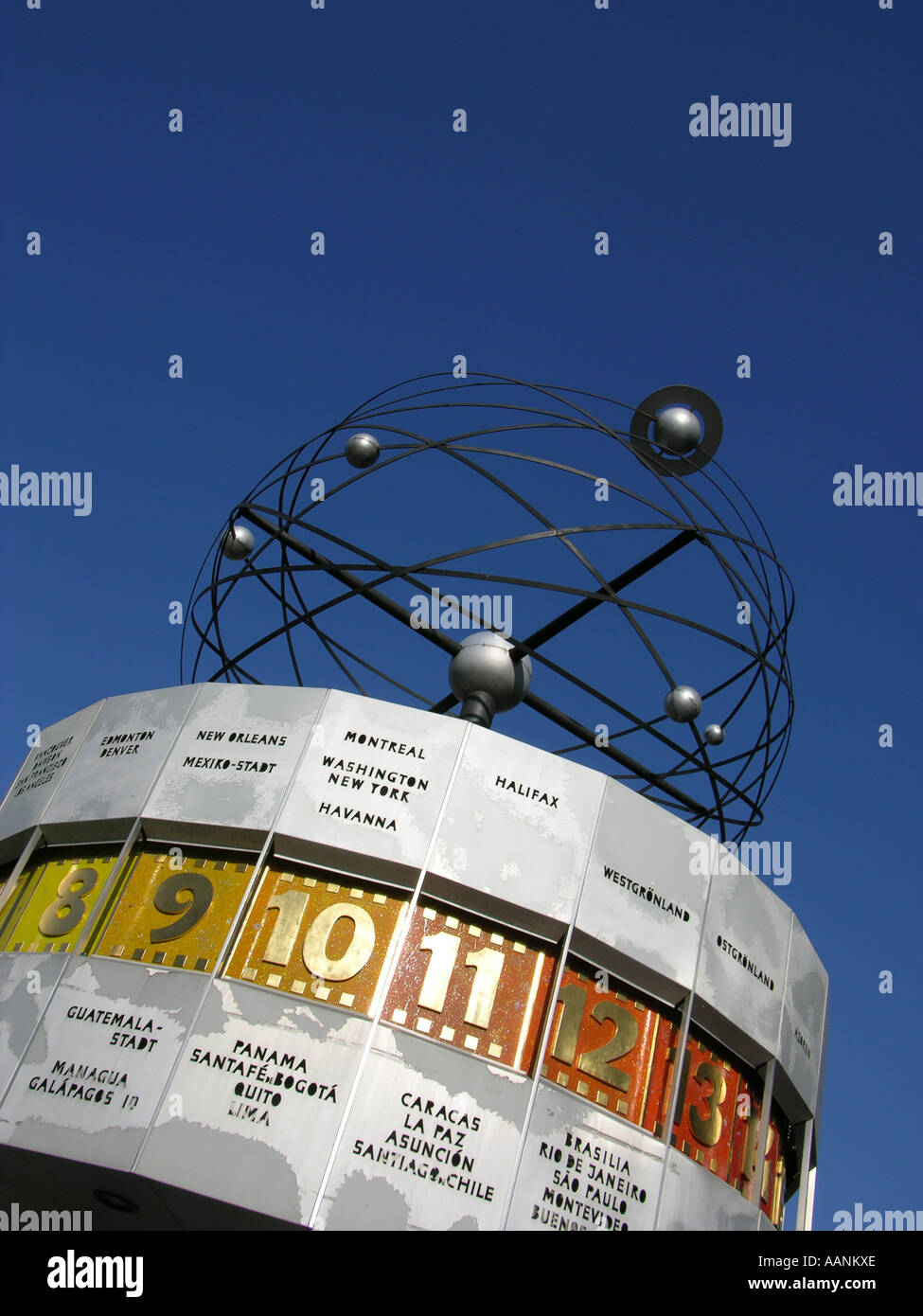 World time clock on Alexanderplatz in Berlin, Germany Stock Photo - Alamy