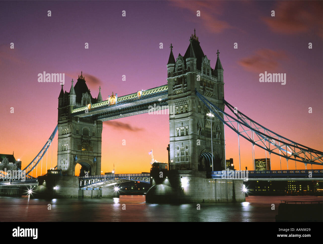 UK London Tower Bridge at sunset Stock Photo - Alamy