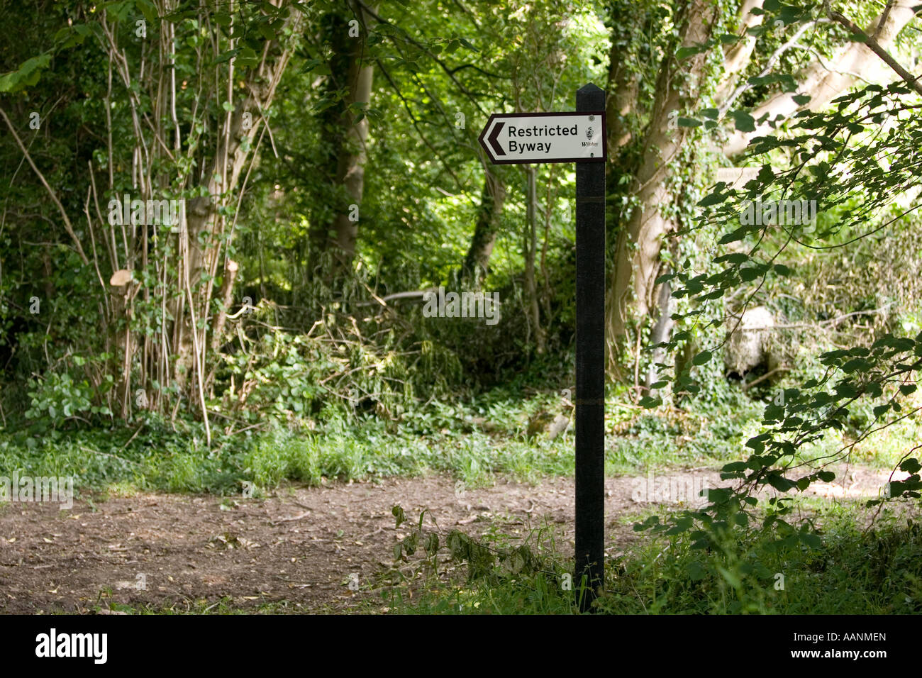Restricted byway sign England UK Stock Photo - Alamy