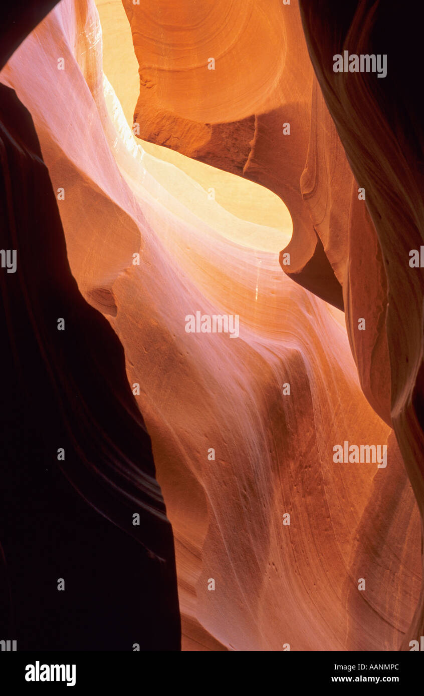 Rock structures at Antelope Canyon near Page, Navajo Indian Reservation ...