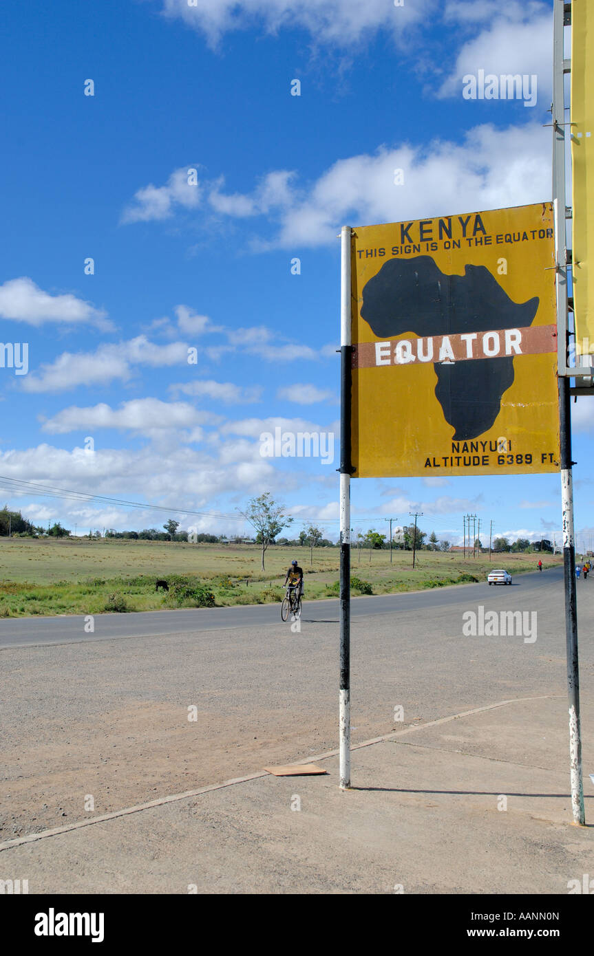 Kenya equator sign hi-res stock photography and images - Alamy