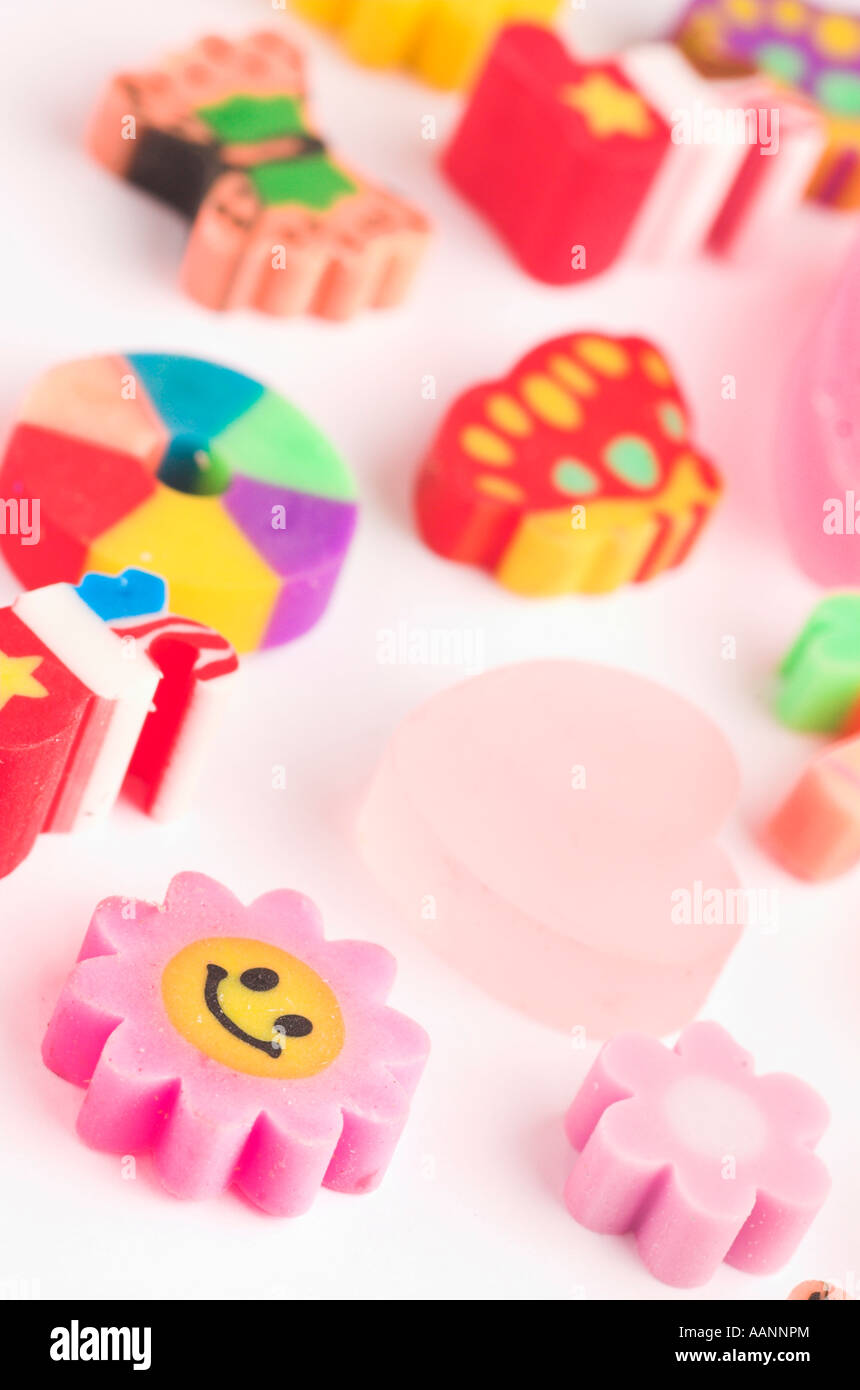 Novelty eraser shapes hi-res stock photography and images - Alamy