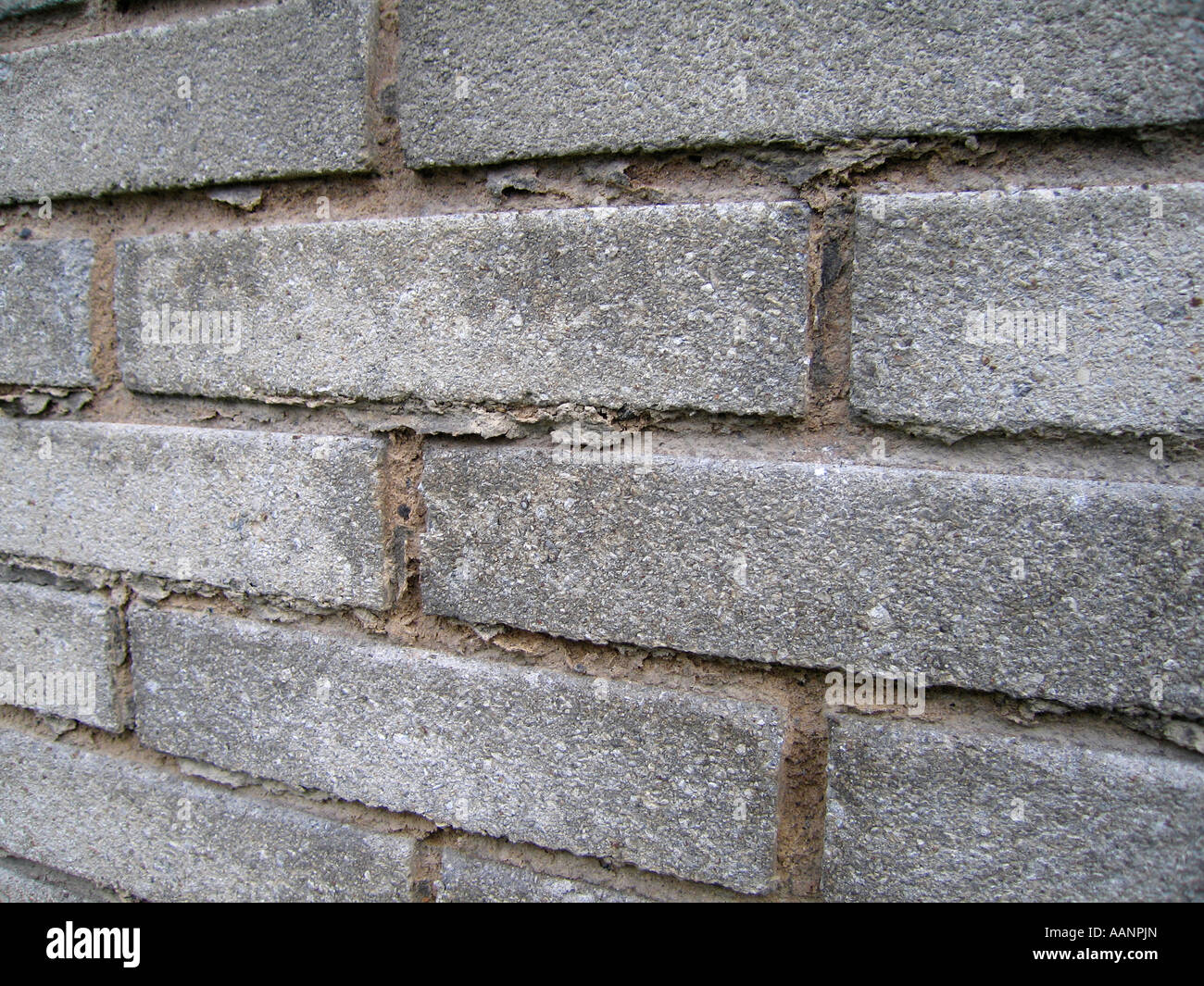 Detail of defective mortar pointing in brick wall Stock Photo - Alamy