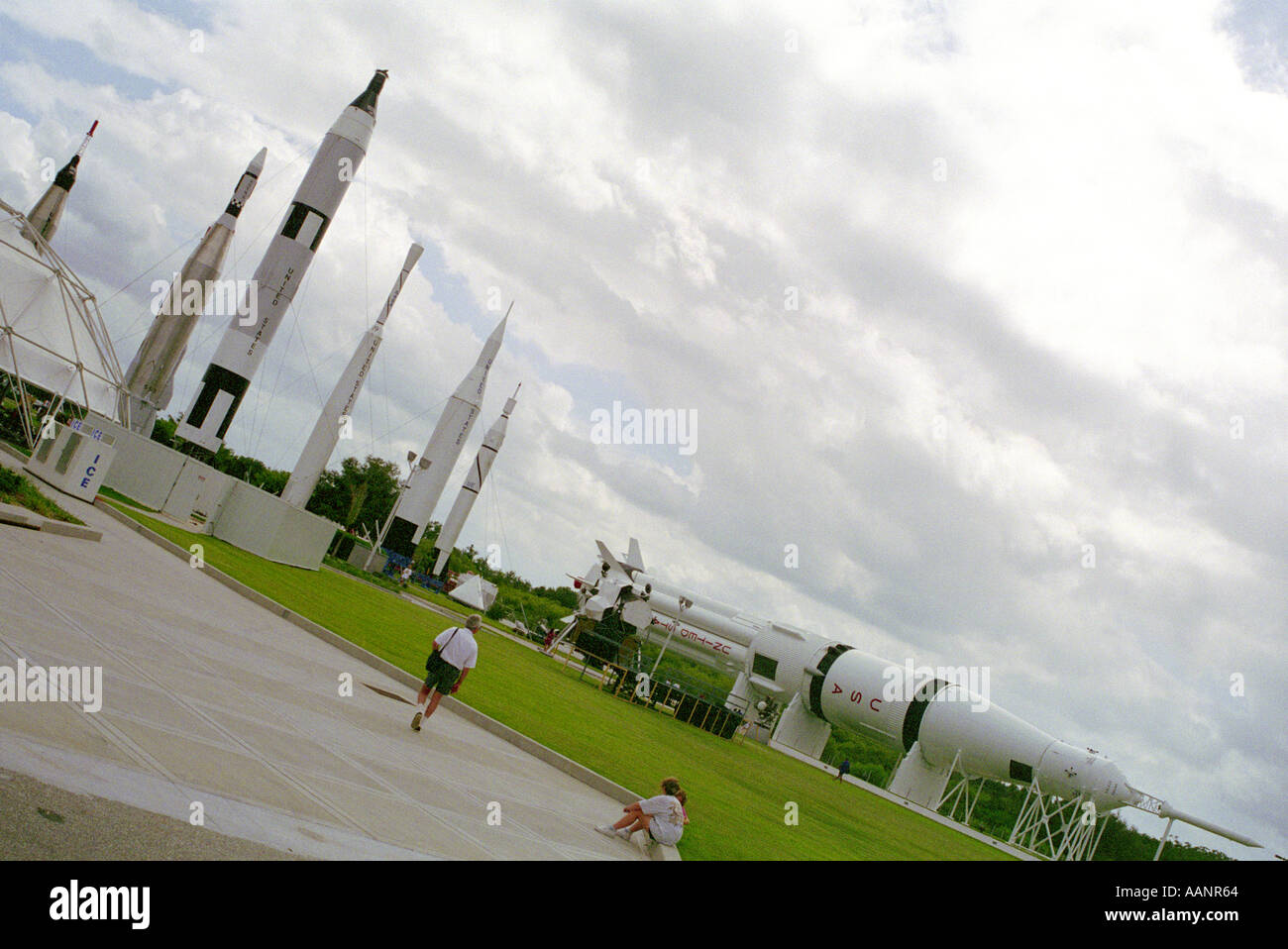 Rocket Garden Kennedy Space Center Florida USA Stock Photo - Alamy