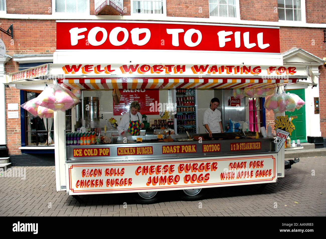 Hot dog stand fast food Stock Photo - Alamy