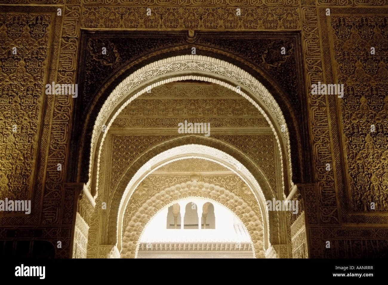 Interior archway in the Alhambra, Granada, Spain Stock Photo - Alamy