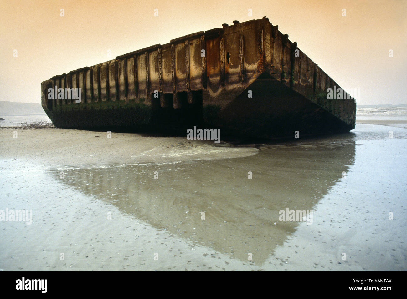 Mulberry Harbour, Arromanches, Normandy, France Stock Photo - Alamy