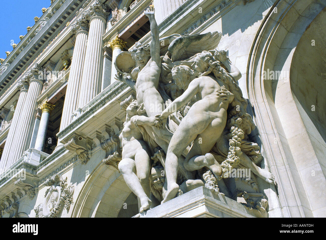 Statue at Paris Opera Stock Photo - Alamy