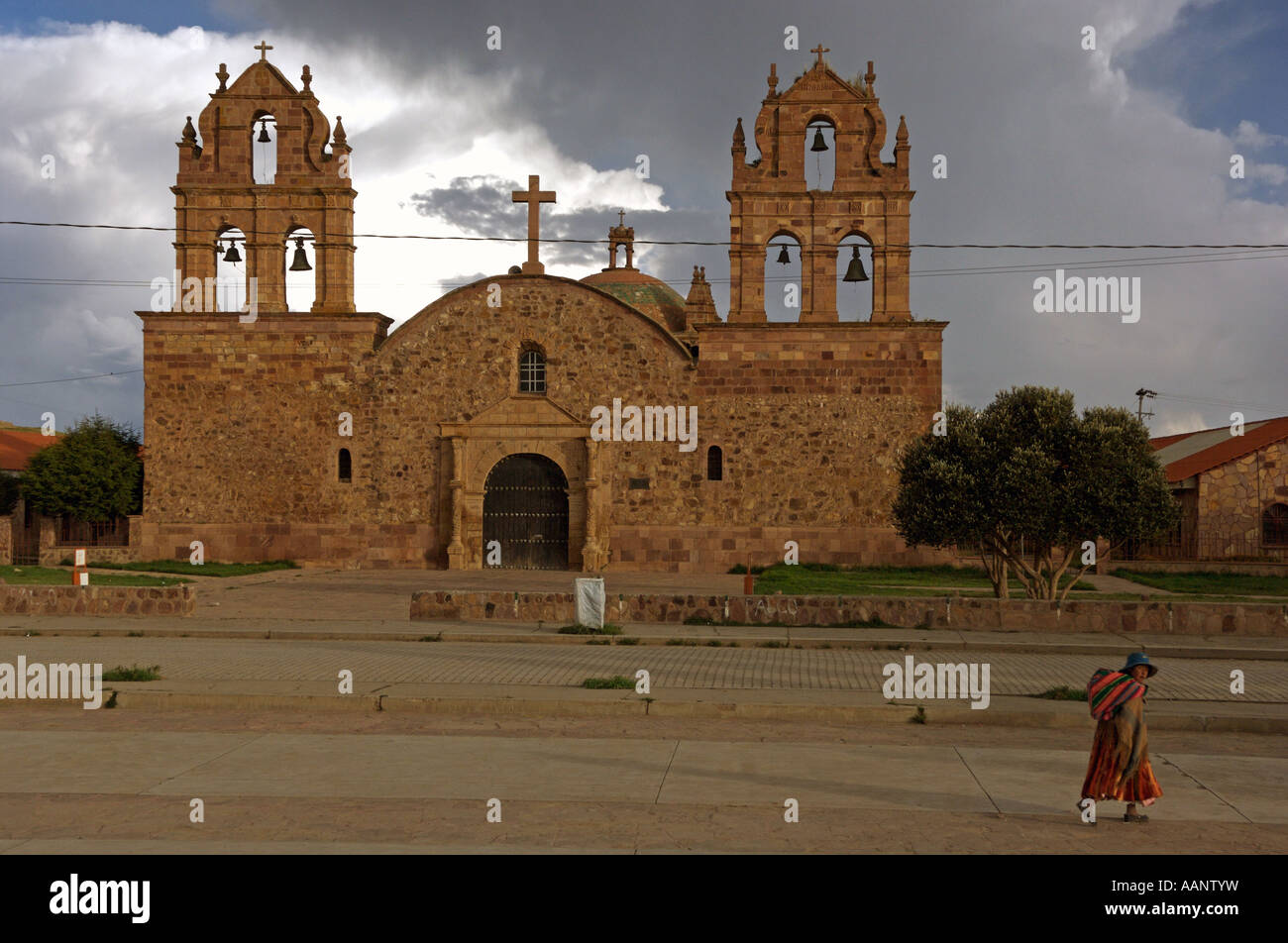 Laja the old capital of Bolivia on the Tiahuanaco road outside La Paz ...