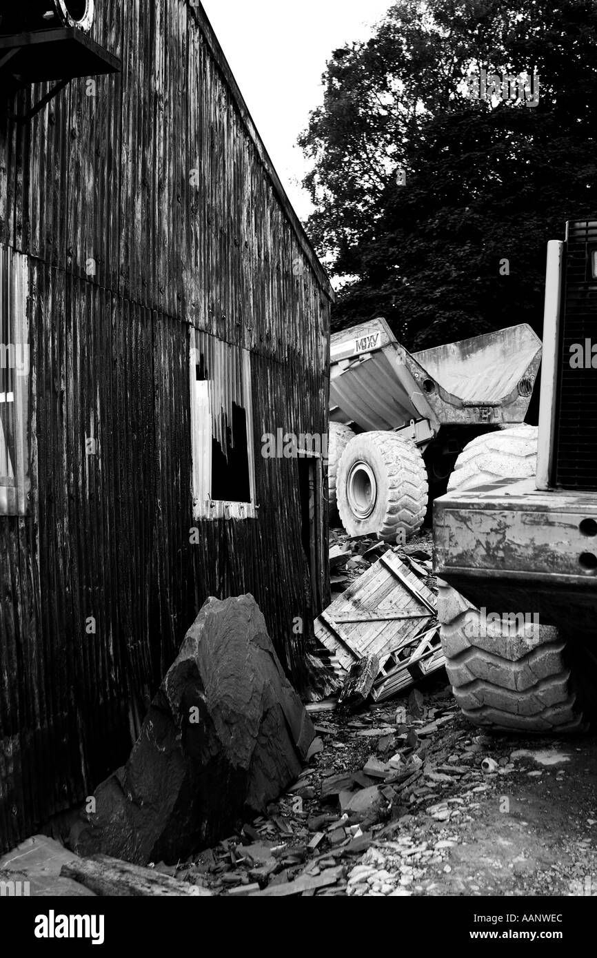 Mining slate mine Black and White Stock Photos & Images - Alamy