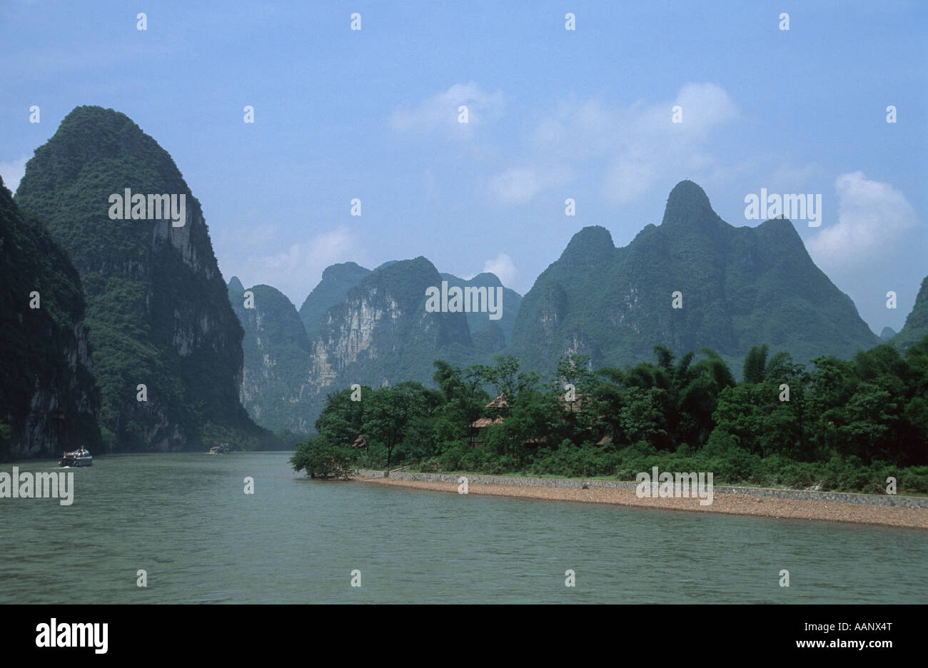 mountain landscape at Li river, China Stock Photo - Alamy