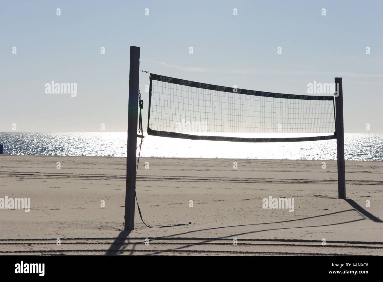 Volleyball Net Hermosa Beach Los Angeles County California USA Stock ...