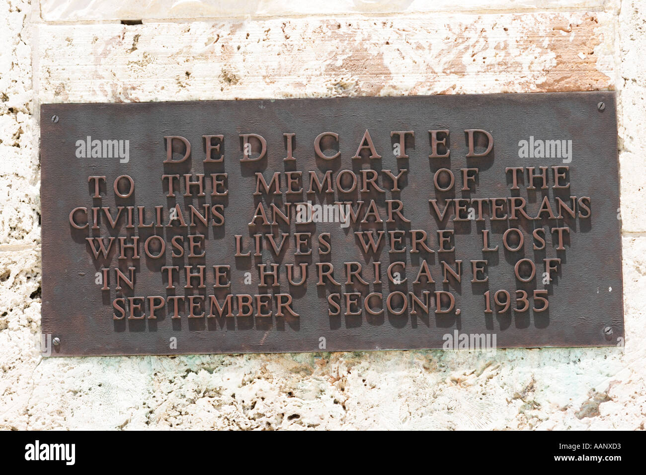 Florida Keys Memorial Hurricane Monument Islamorada Florida USA Stock ...