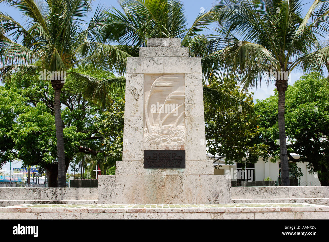 Florida Keys Memorial Hurricane Monument Islamorada Florida USA Stock ...
