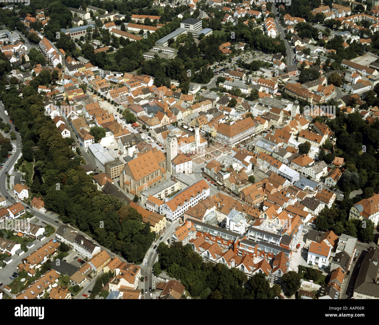 old town, Germany, Bavaria, Erding Stock Photo - Alamy