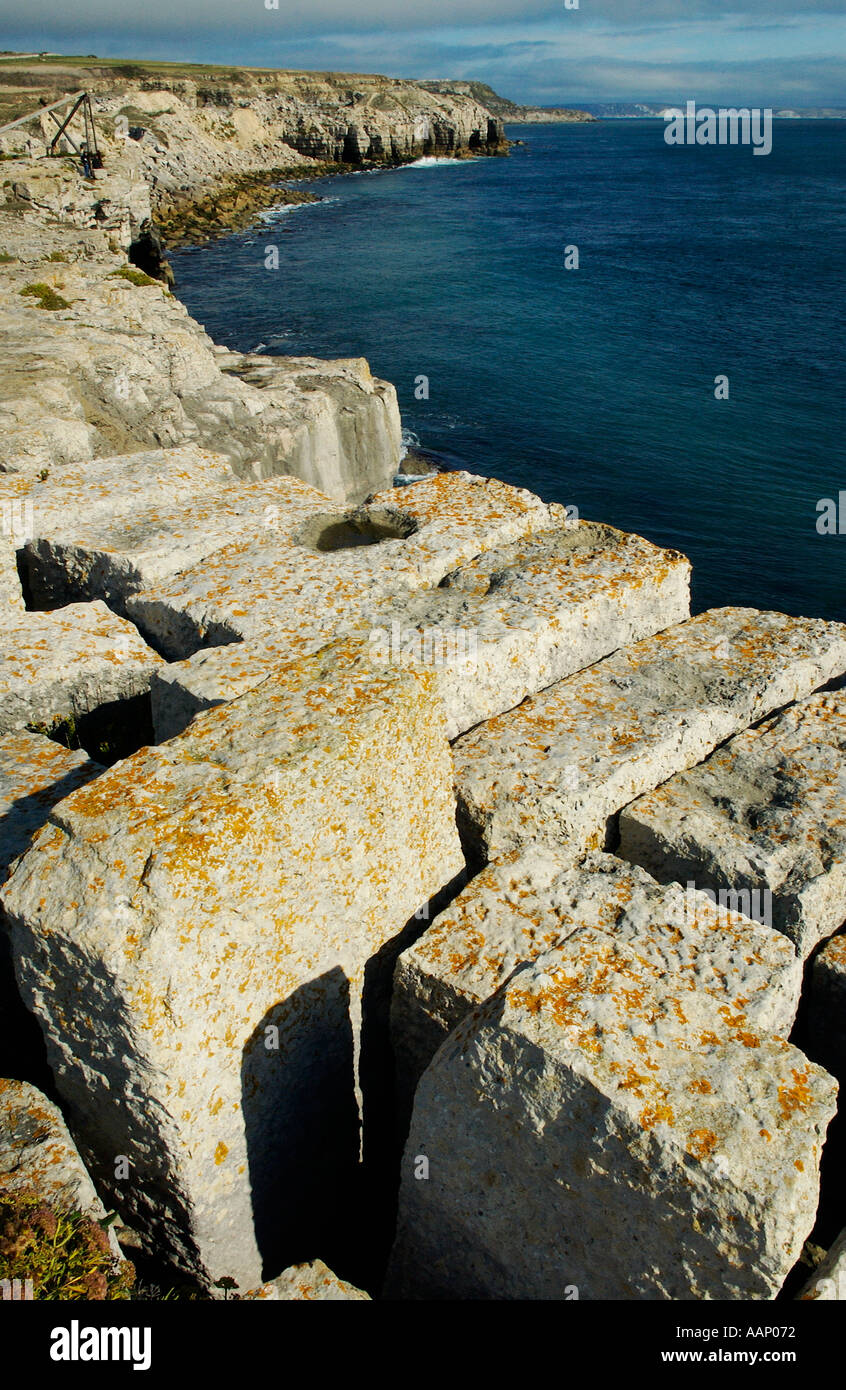 Isle Of Portland Limestone High Resolution Stock Photography and Images ...