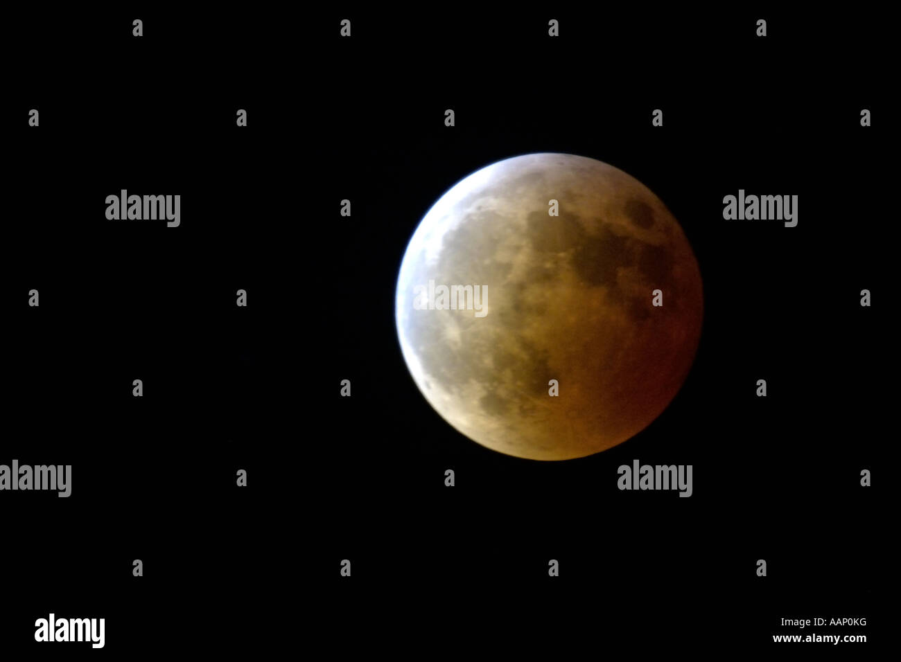Moon in almost total hi-res stock photography and images - Alamy