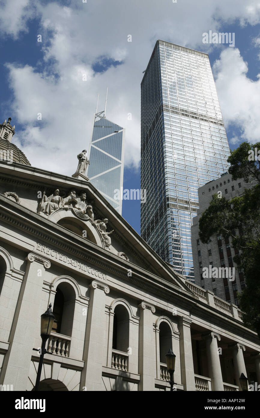 hong kong, high rise buildings in central Stock Photo - Alamy