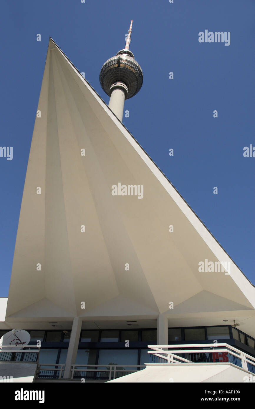 television tower Berlin, 368 m high, highest building of Germany ...