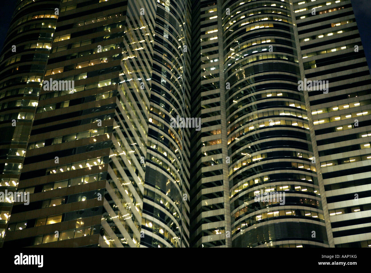 hong kong skyscrapers, HSBC tower Stock Photo - Alamy