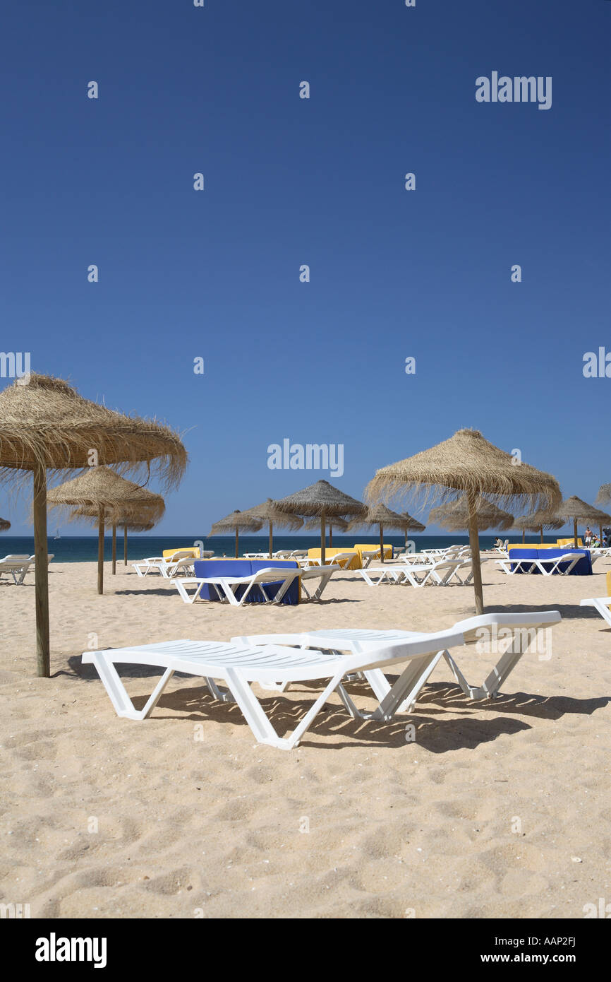 straw beach umbrellas Stock Photo - Alamy