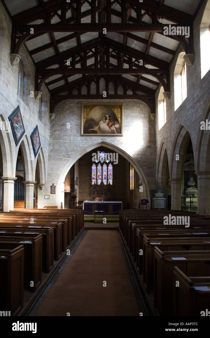 St Marys Church in Masham Yorkshire with Angel in Contemplation ...