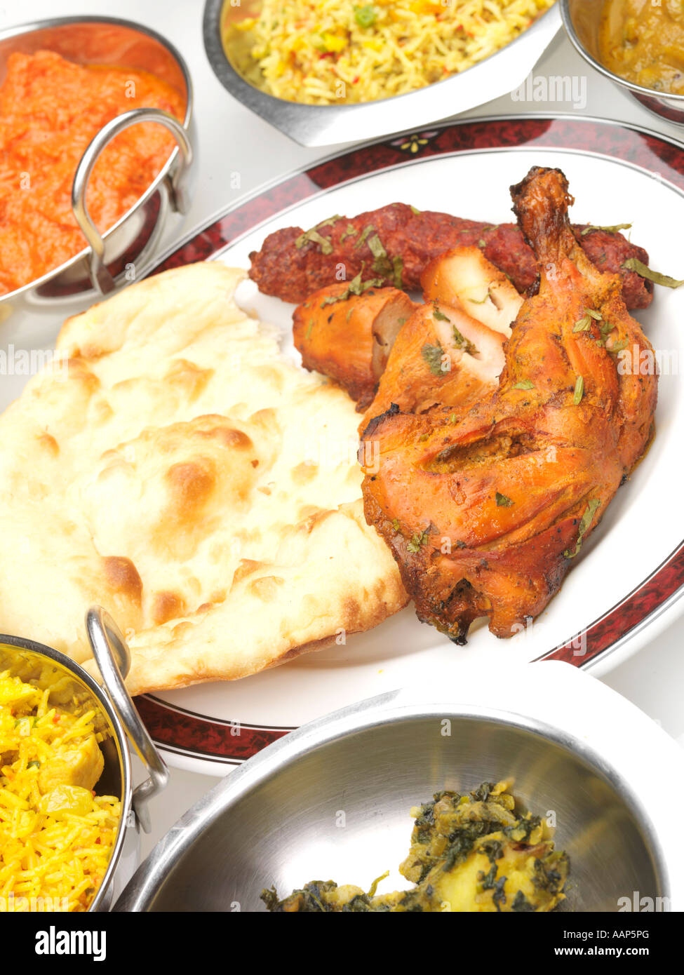 Indian buffet meal spicy cuisine hi-res stock photography and images ...