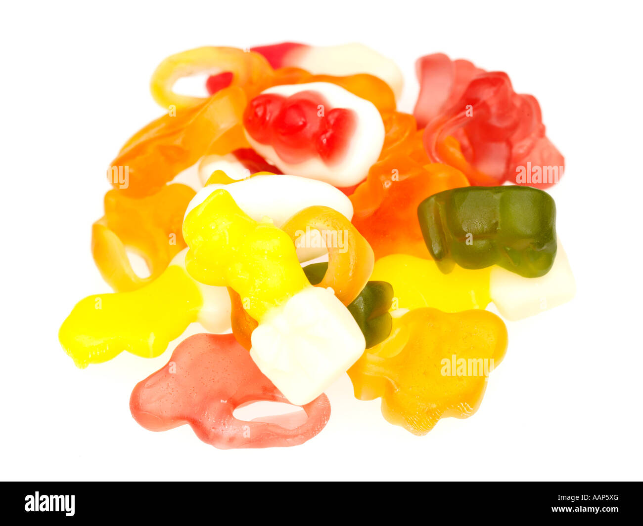 Pile snacks and sweets Cut Out Stock Images & Pictures - Alamy