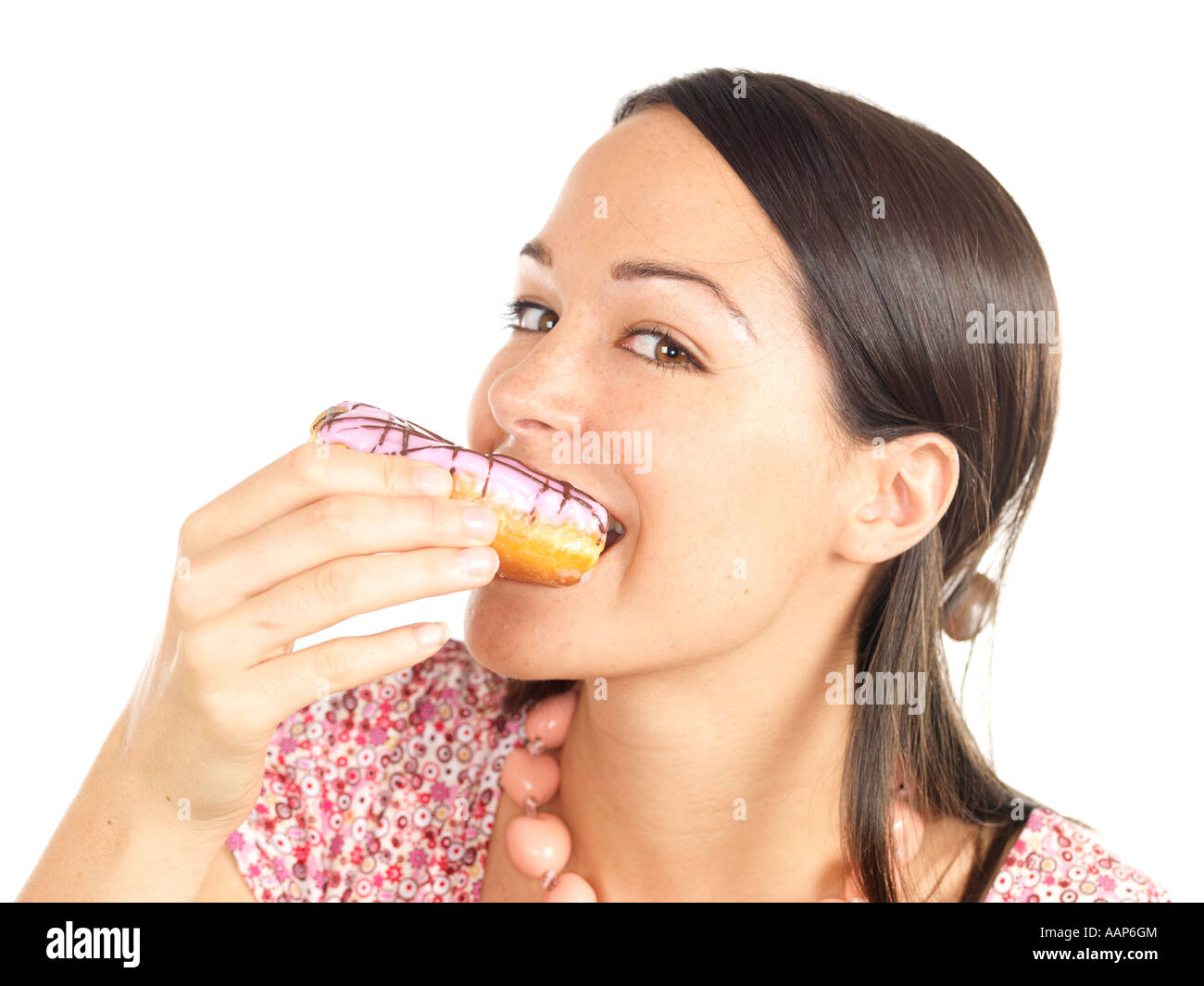 Raspberry doughnut with raspberries hi-res stock photography and images ...