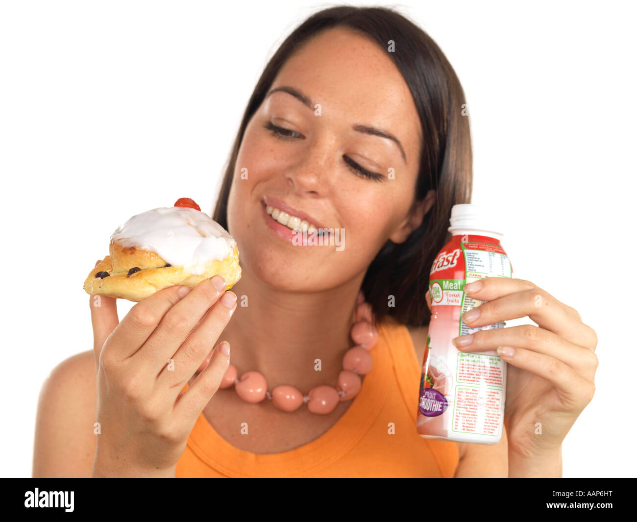 Young Woman Choosing Food Model Released Stock Photo - Alamy