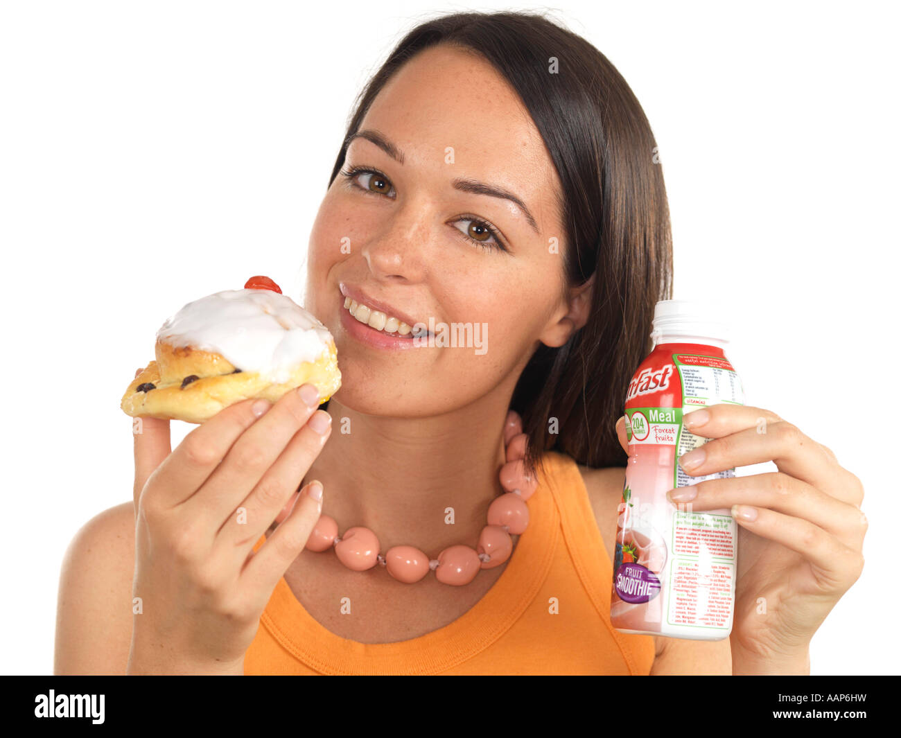 Young Woman Choosing Food Model Released Stock Photo - Alamy