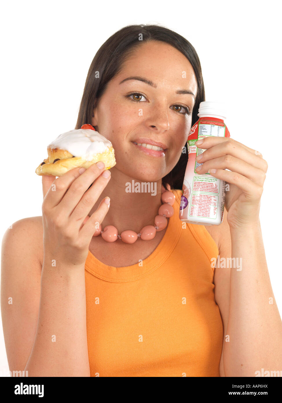 Young Woman Choosing Food Model Released Stock Photo - Alamy