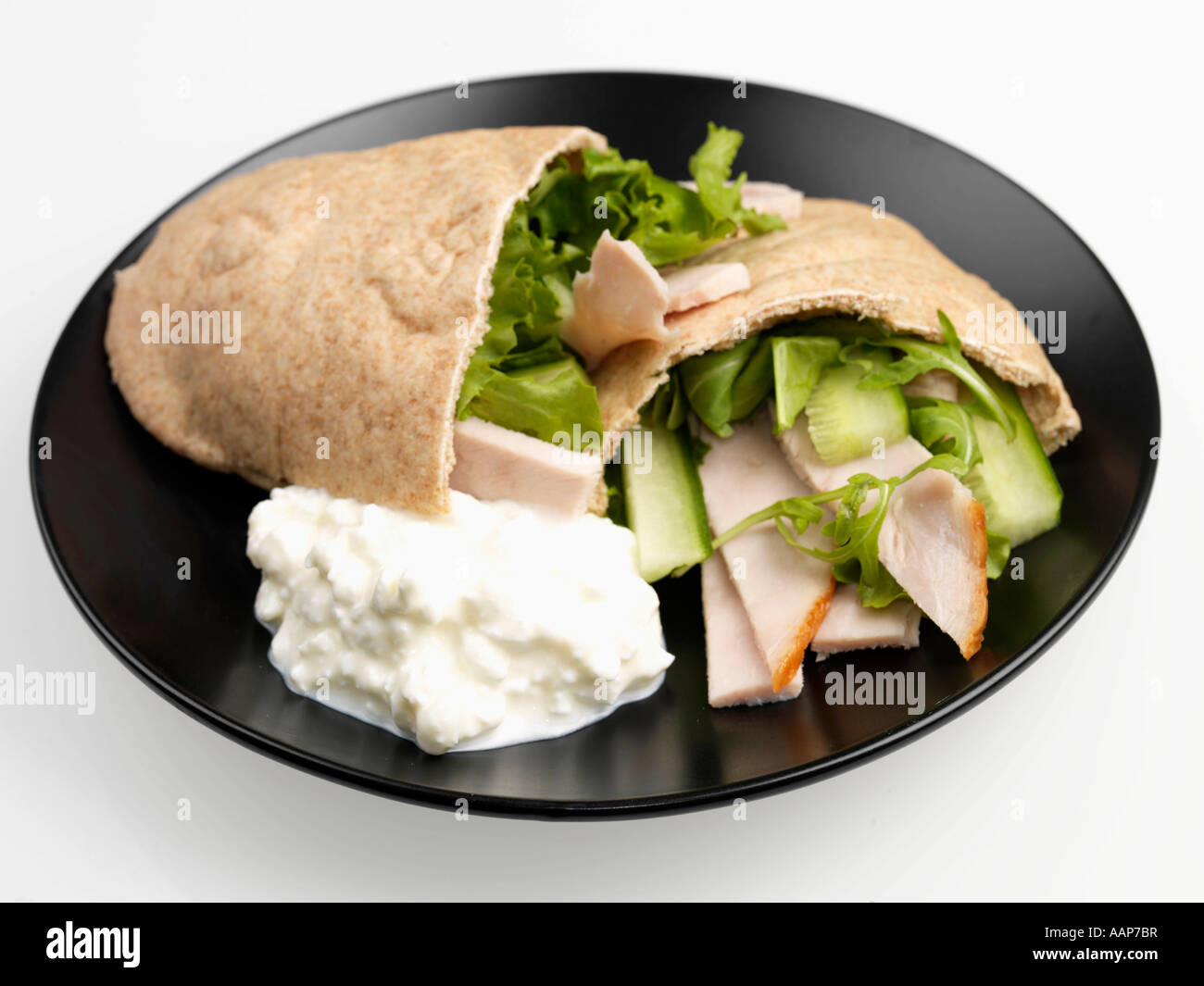 Turkey Salad Pitta Bread Stock Photo - Alamy