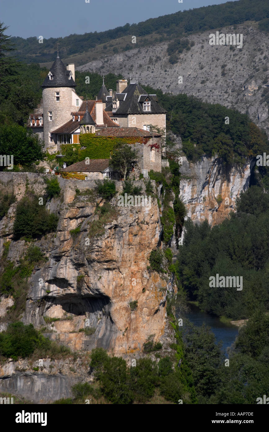 Chateau de Belcastel, Lot, France Stock Photo - Alamy