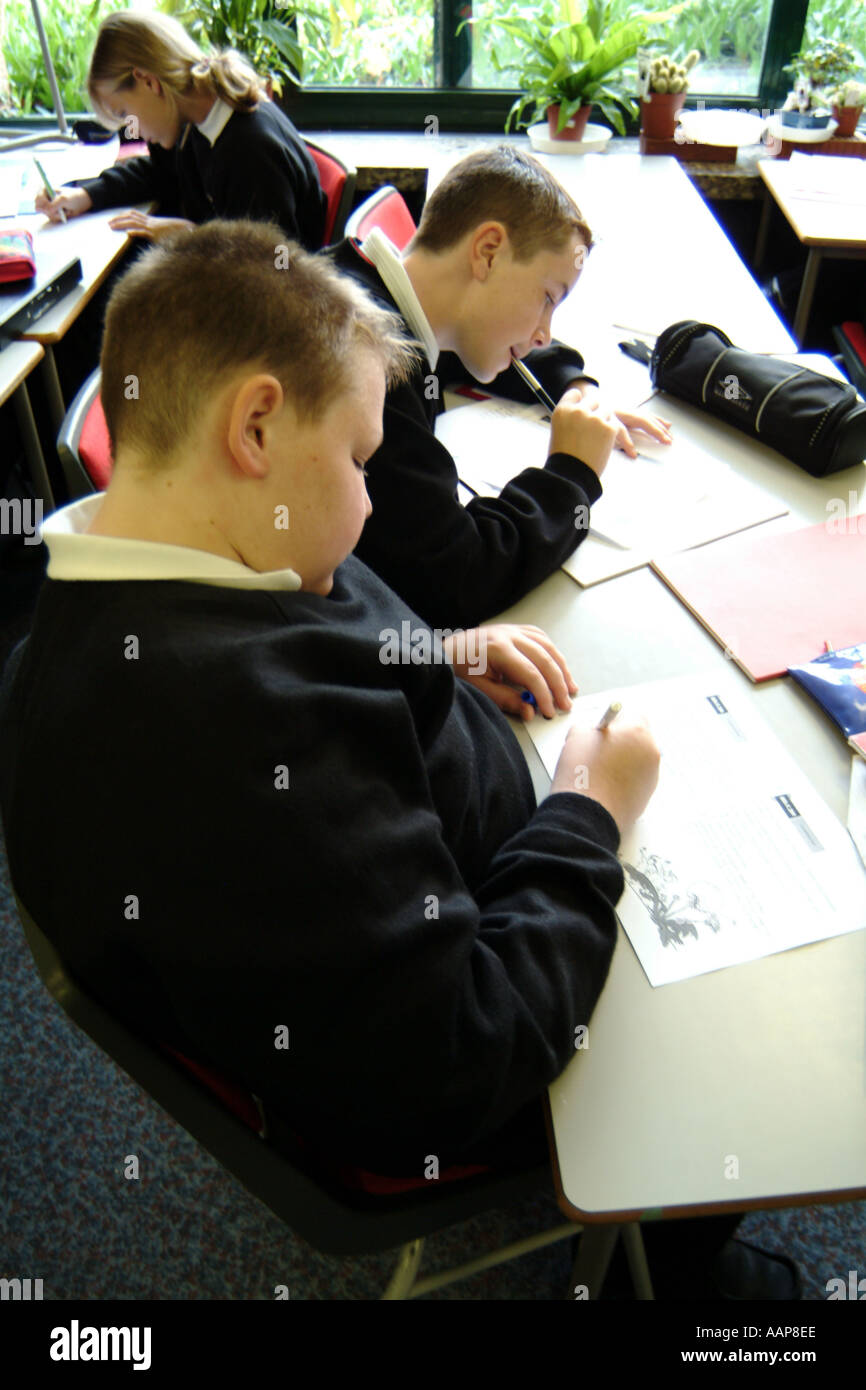 Students completing task hi-res stock photography and images - Alamy