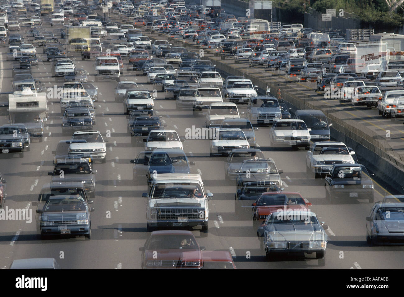 Traffic Flow On Interstate Highway High Resolution Stock Photography ...