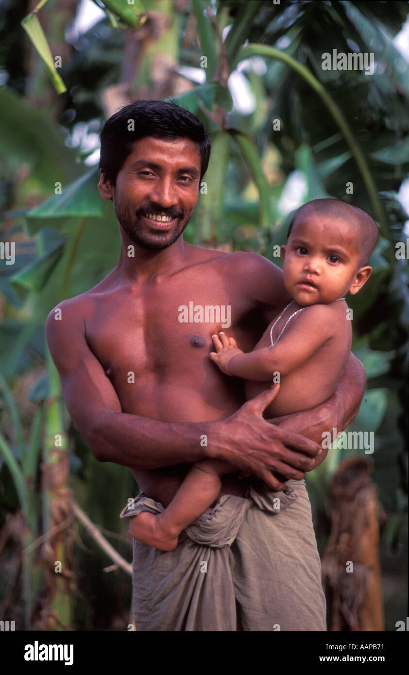 Bangladesh Father and son, healthy and beautiful Stock Photo - Alamy