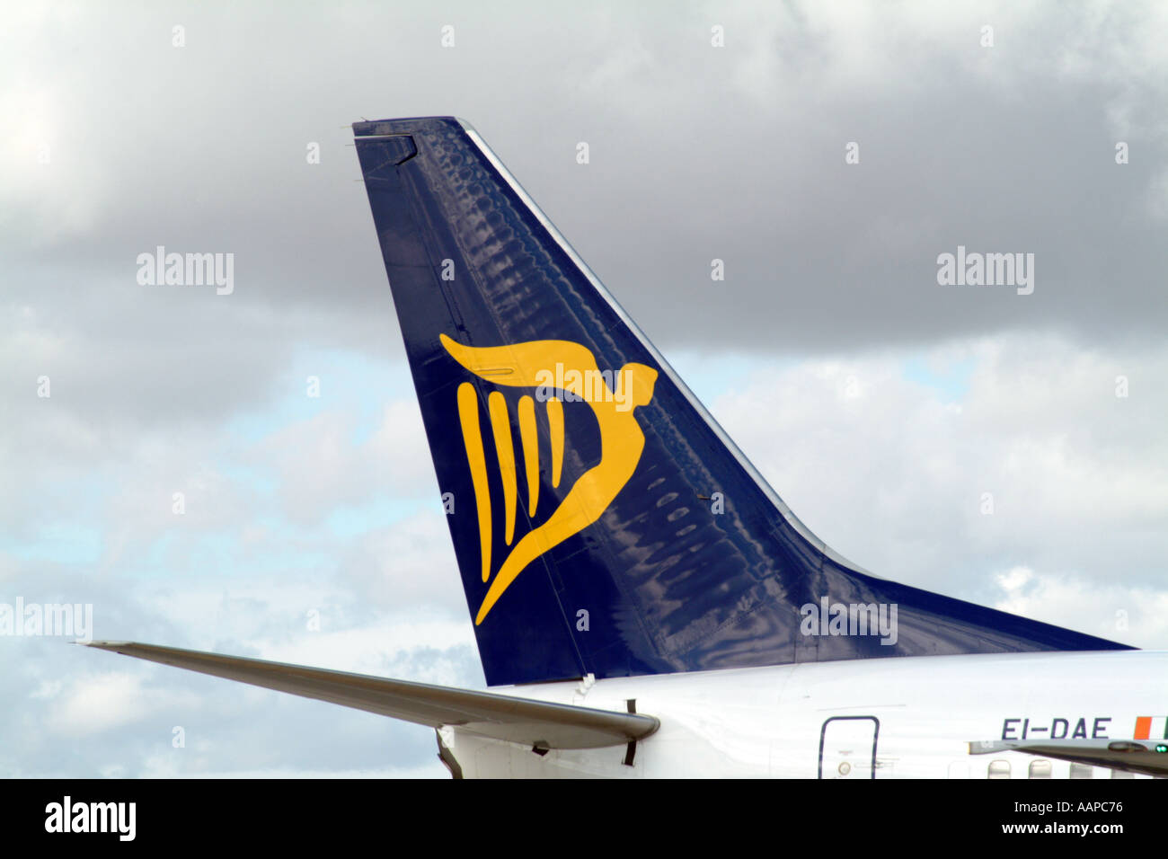 Ryanair Logo on Tailplane of a Boeing Aircraft Stock Photo - Alamy