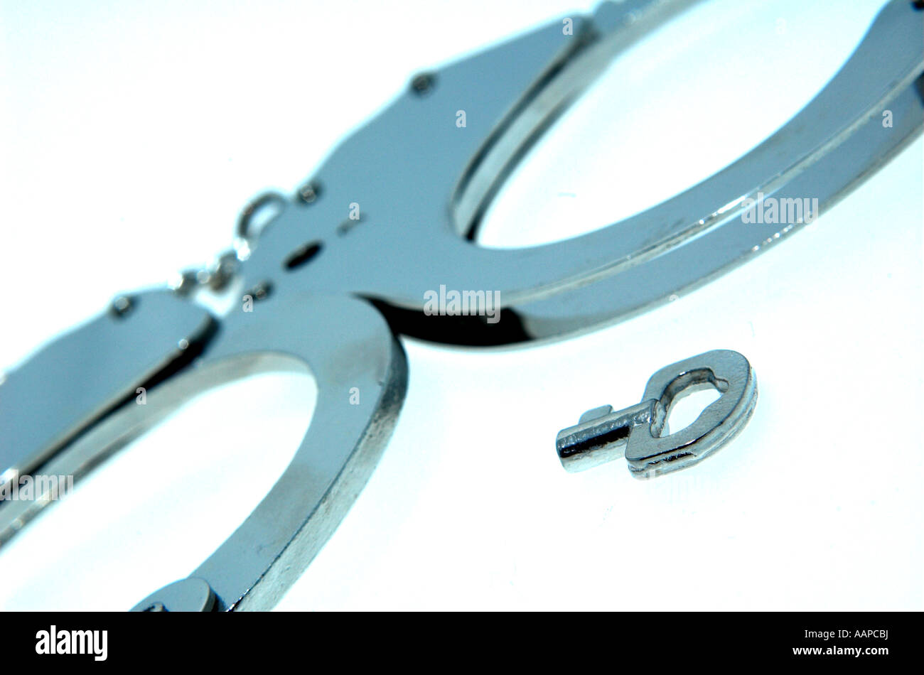 Hand cuff manacle shackle key lock hi-res stock photography and images ...