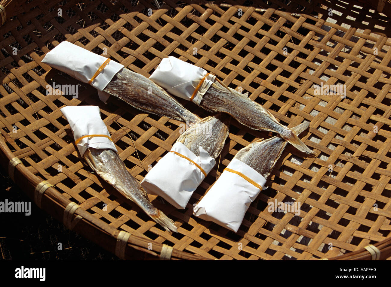 Fish drying in harbour, Cheung Chau Island, Hong Kong, China Stock ...