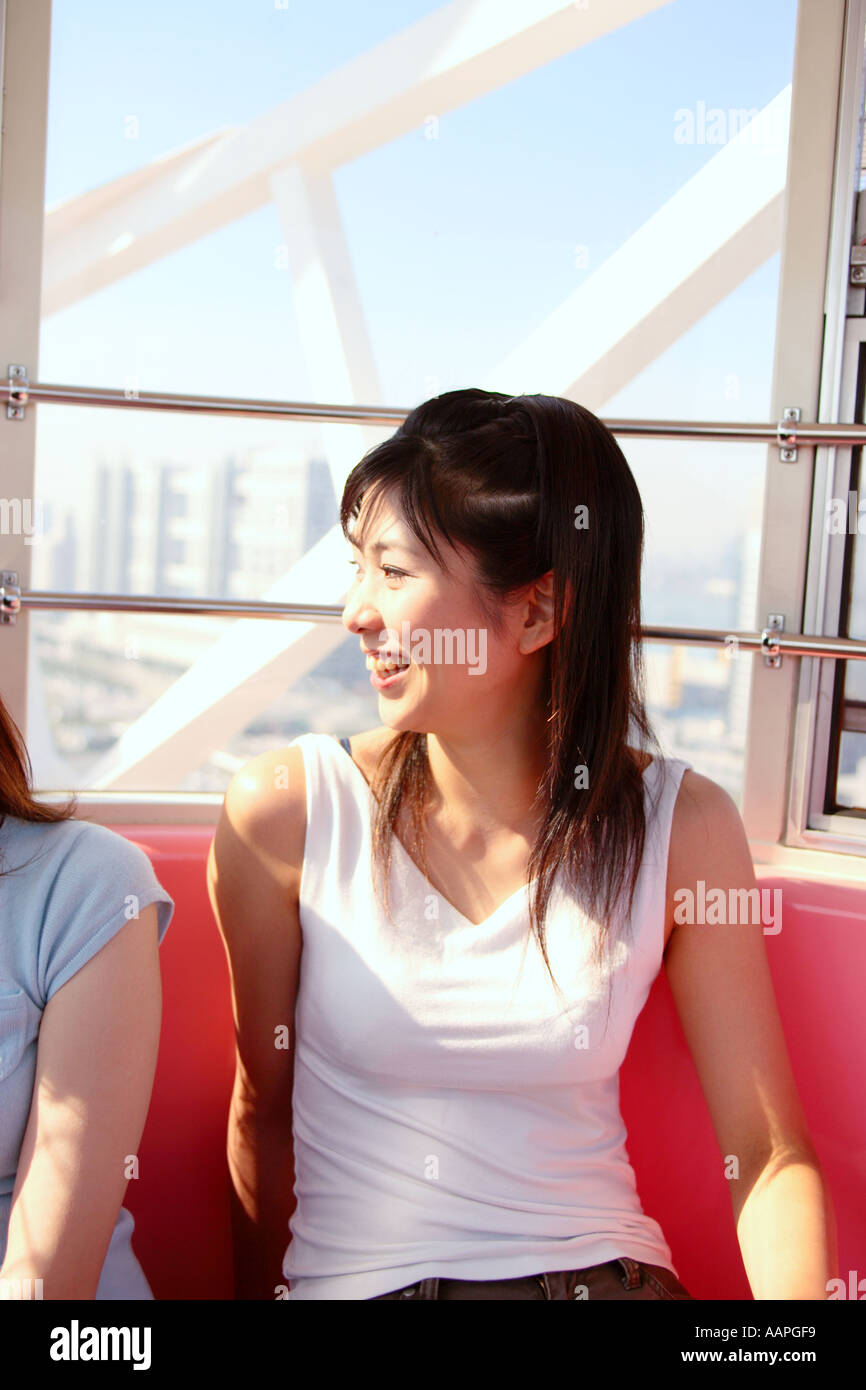 Two women in ferris wheel hi-res stock photography and images - Alamy