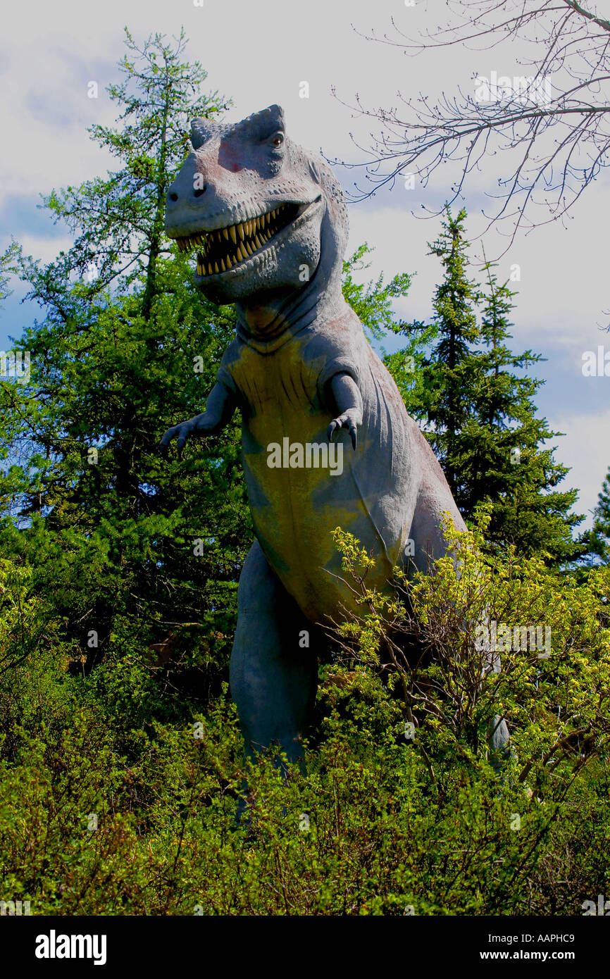 TYRANOSAURUS REX Dinosaur Prehistoric Park animal sculptures inland sea ...