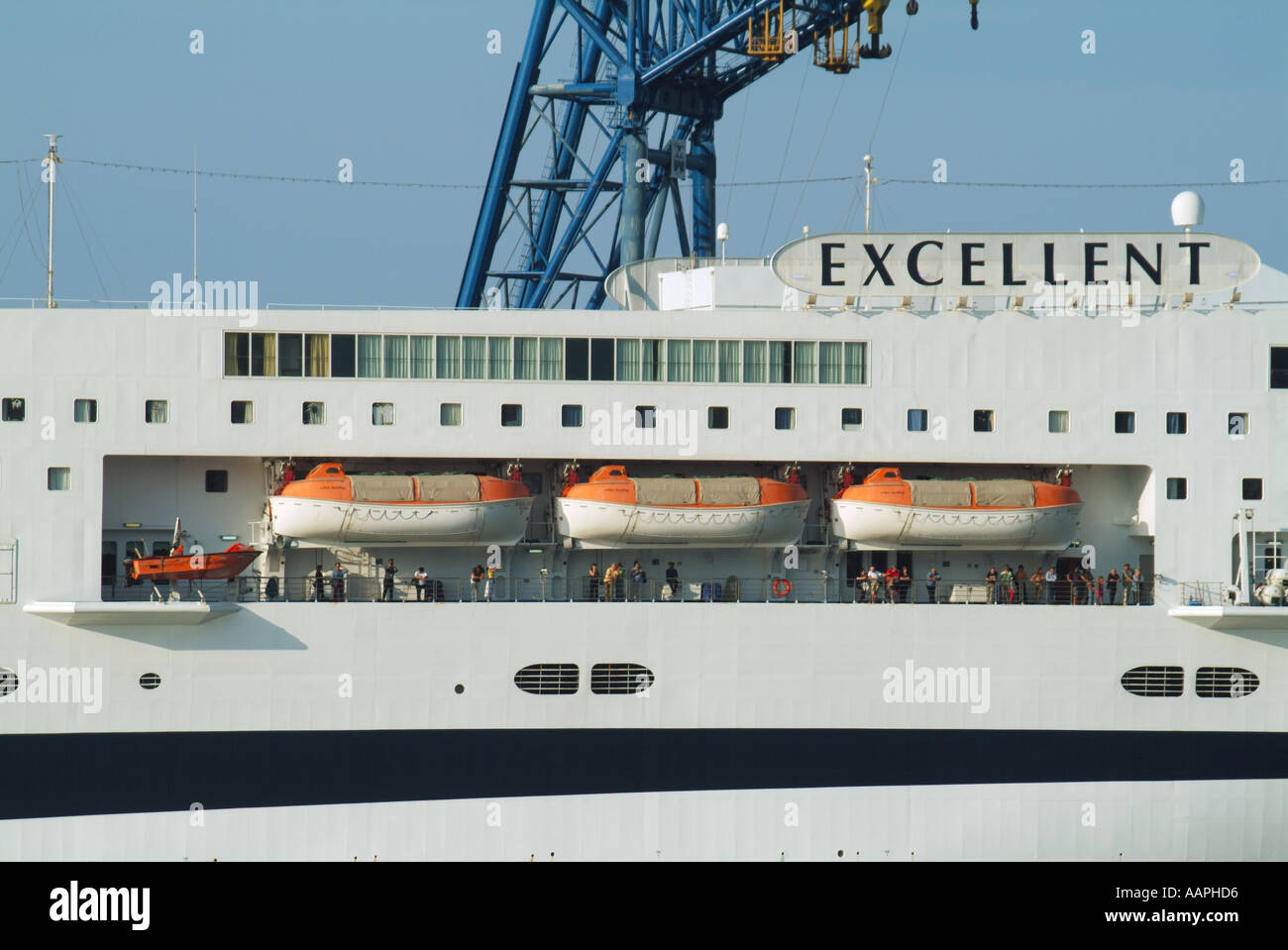 Palermo Sicily port installations mid ships view of ferry Excellent ...